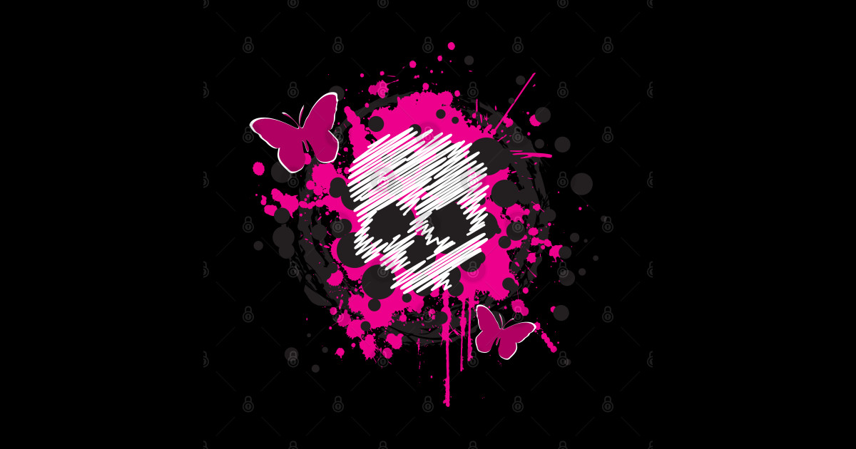 Skull Emo - Skull - Sticker | TeePublic