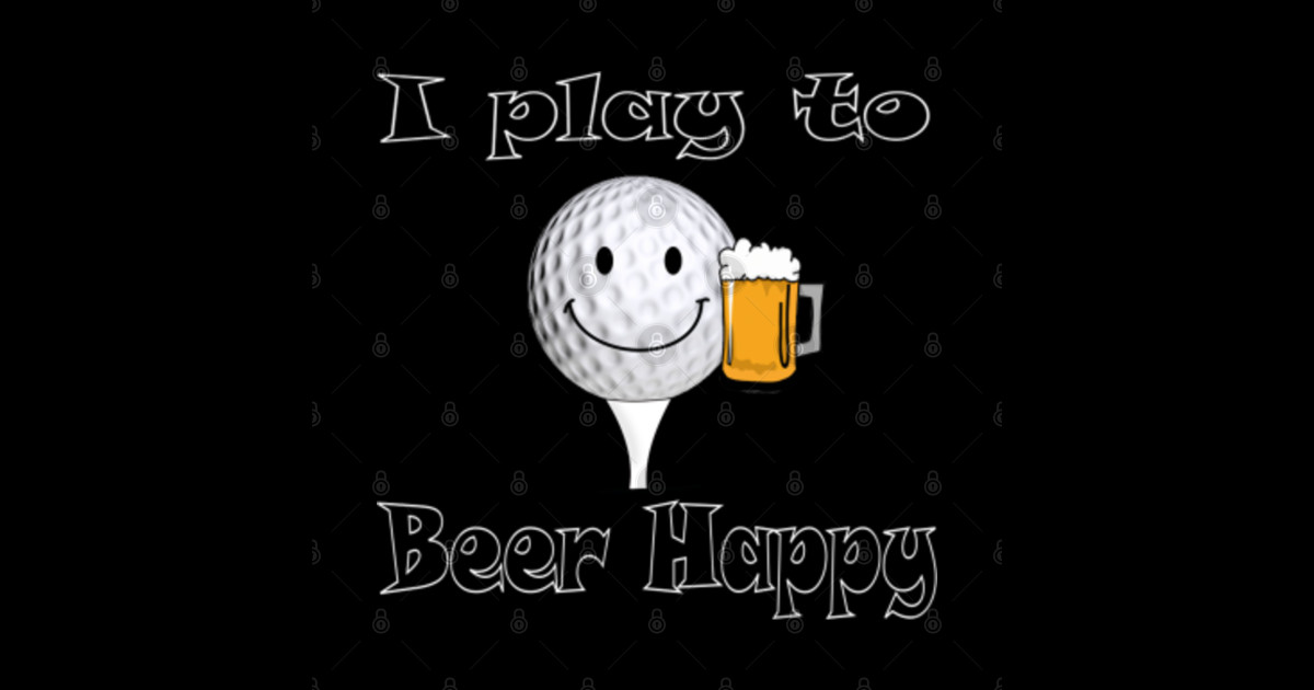 Beer Happy Golf - Golfing - Sticker | TeePublic