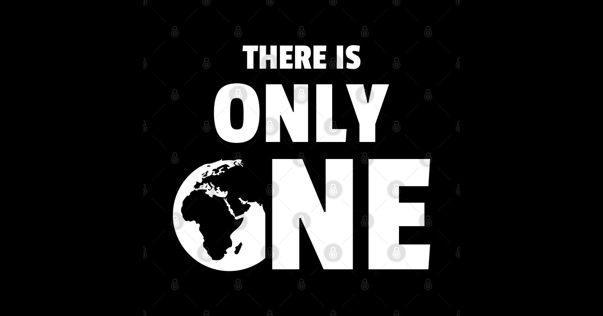 There is Only One Planet (white version) - One Planet - Sticker | TeePublic