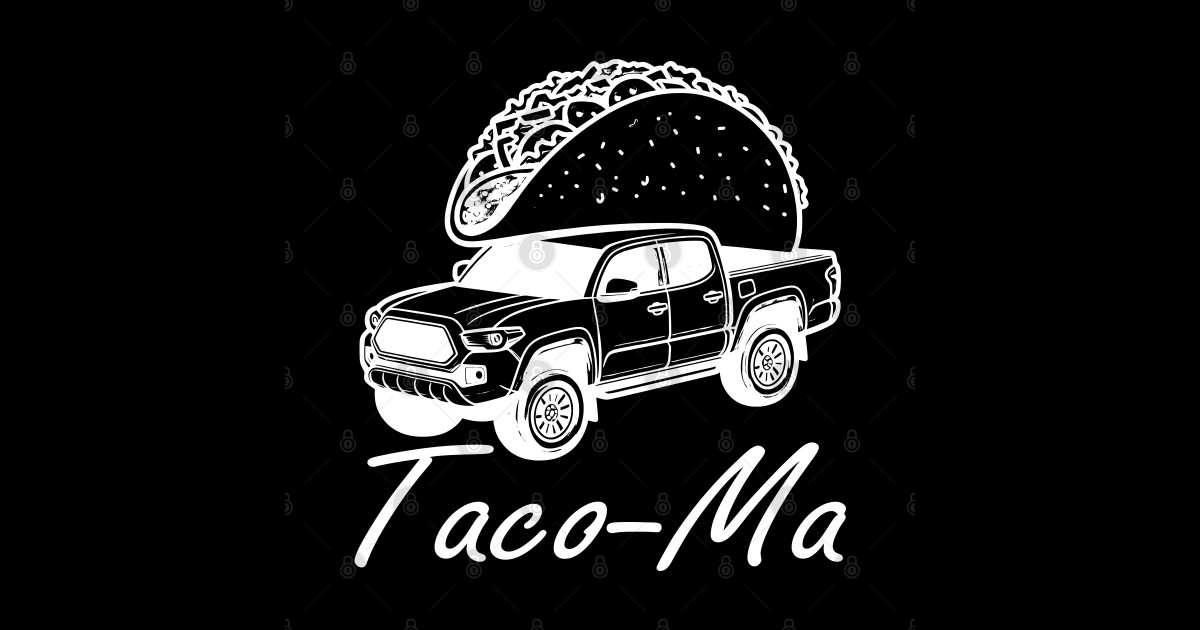 Taco ma – Japanese 4x4 pick up truck Tacoma Line Drawing Print - Tacoma ...