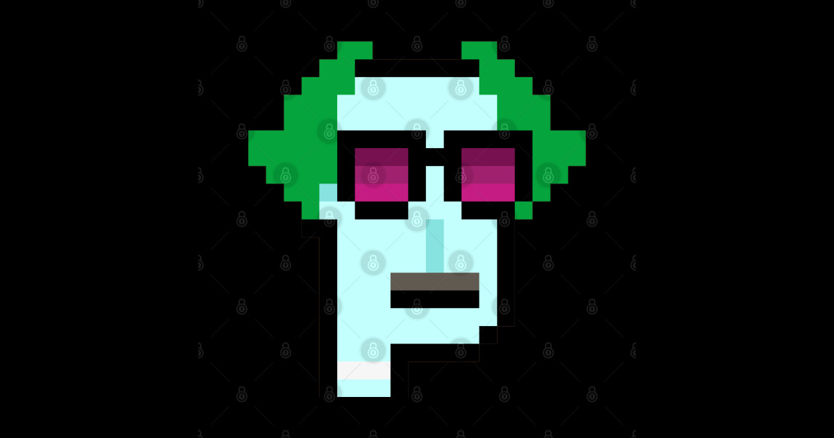 Nft Alien CryptoPunk - Nft Art - Sticker | TeePublic