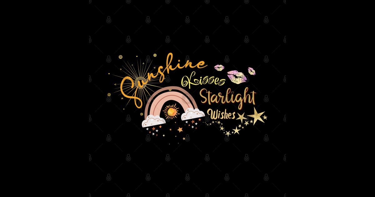 Sunshine Kisses Starlight Wishes Summer - Dreamy - Sticker | TeePublic
