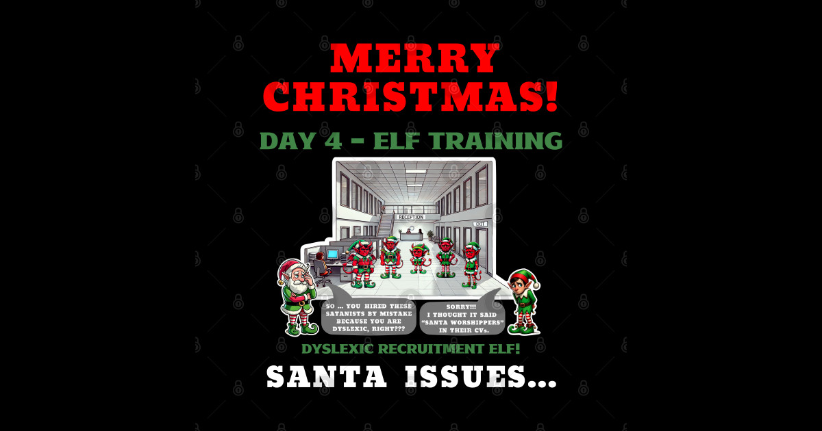Merry Christmas - Dyslexic Recruitment Elf Hires Satan Worshippers ...