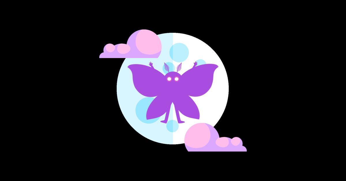 Cryptid Couture - Moth Man - Cryptid - Sticker | TeePublic