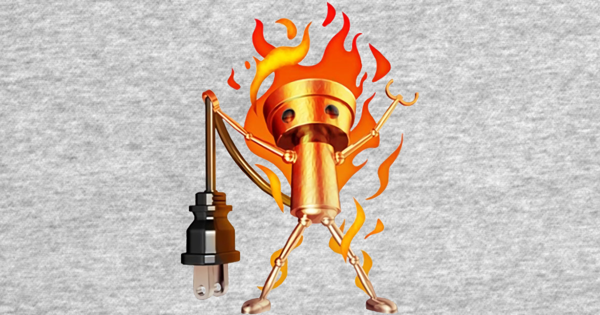 Chibi-Robo on Fire - Nintendo - Baseball T-Shirt | TeePublic