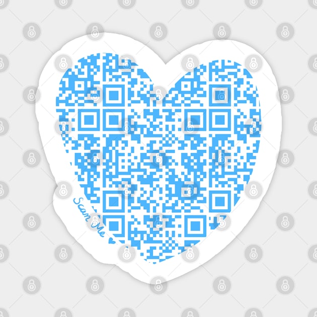 Blue Rick Astley Rickroll QR Code Heart Art - Rick Astley Rickroll Qr ...