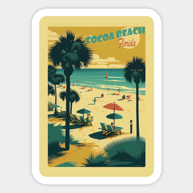 World Famous Cocoa Beach - Cocoa Beach - Sticker | TeePublic