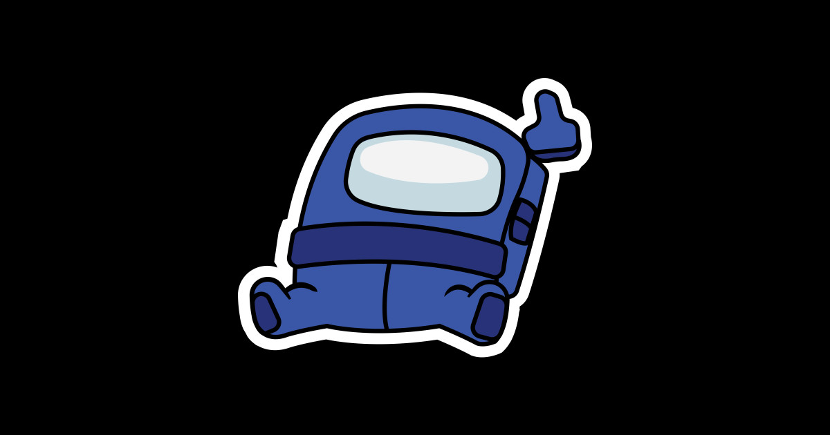Blue Sus Sign #2 - Among Us - Sticker | TeePublic