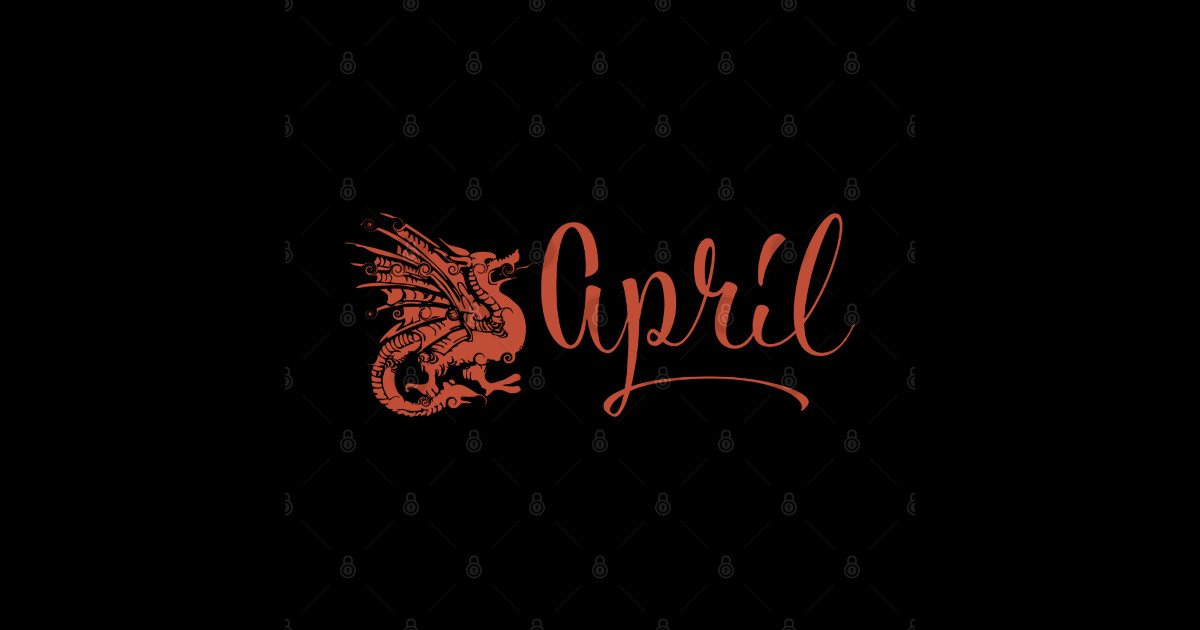 April Cayenne Dragon - Month - Sticker | TeePublic