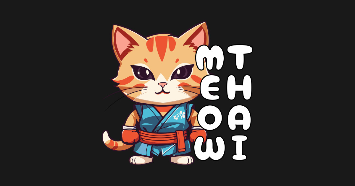 Meow-Thai Muay Thai Cat - Muay Thai Gift - T-Shirt | TeePublic