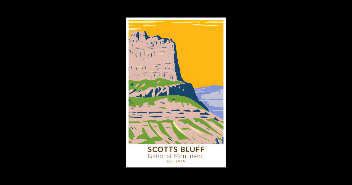 Scotts Bluff National Monument Nebraska Vintage - Scotts Bluff ...