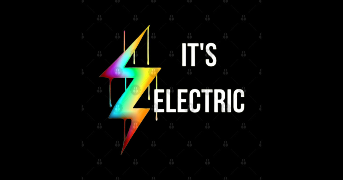 It's Electric - Colorful Lightening - Posters and Art Prints | TeePublic