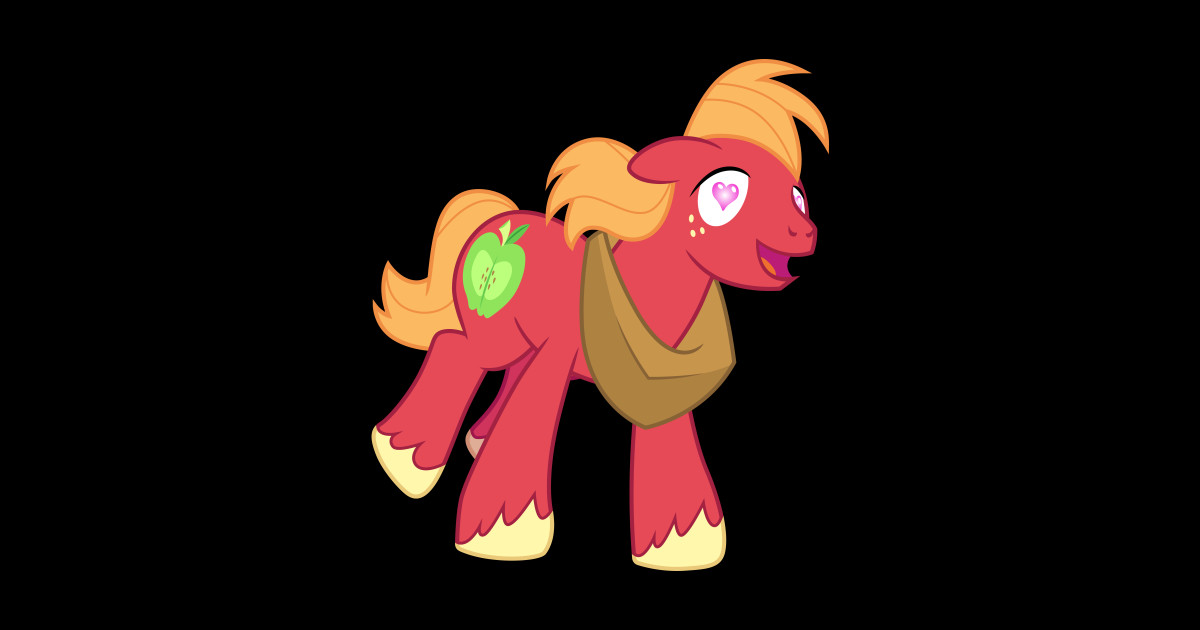 Big Mac galloping heart 1 - My Little Pony - Sticker | TeePublic