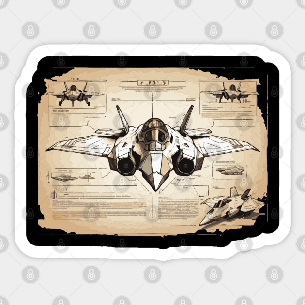 fighter plane - Fighter Plane - Sticker | TeePublic