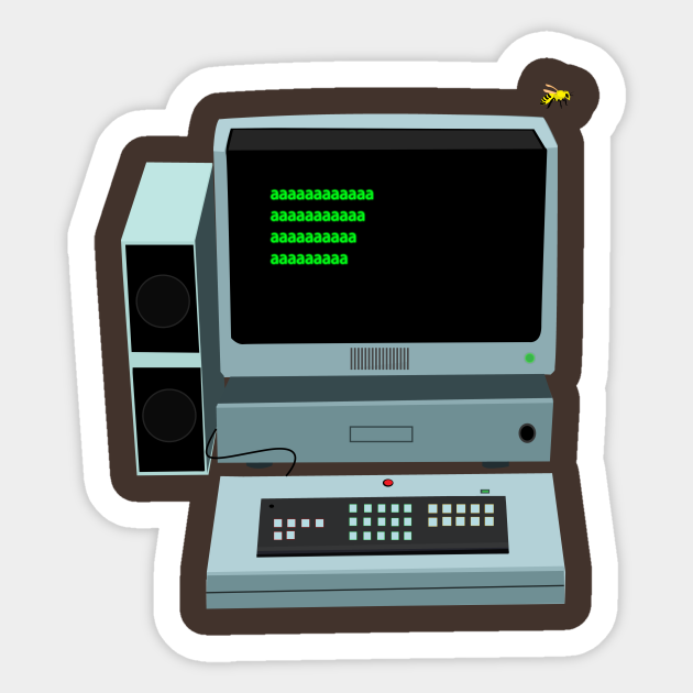 Old Computer - Old Computer - Sticker | TeePublic