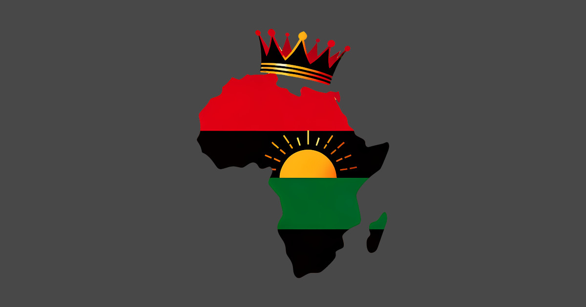 Pan African Colors, Africa Map, Proud African - Pan African - T-Shirt ...