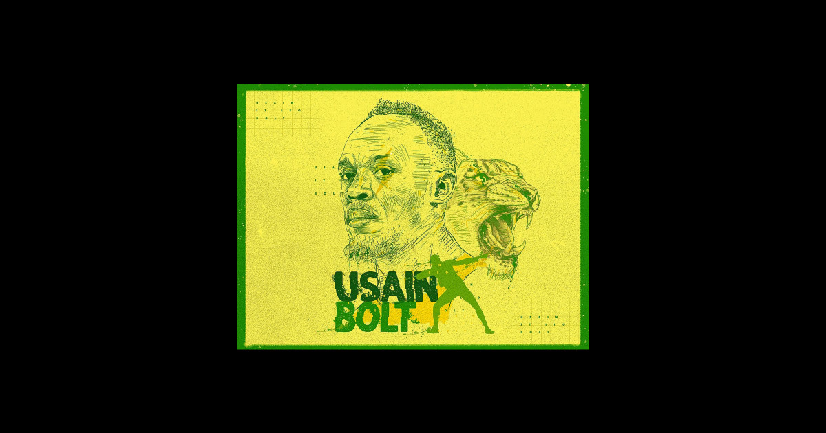 Usain Bolt - Sprinter - Sticker | TeePublic