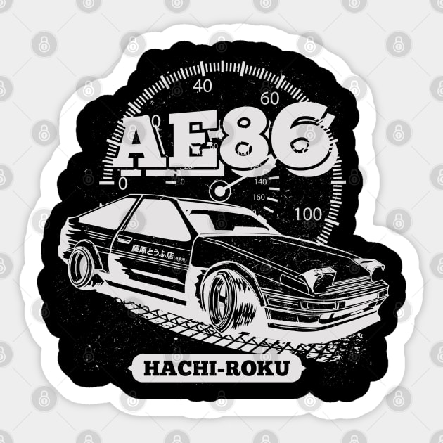 Legendary Hachi Roku AE86 - Ae86 - Sticker | TeePublic