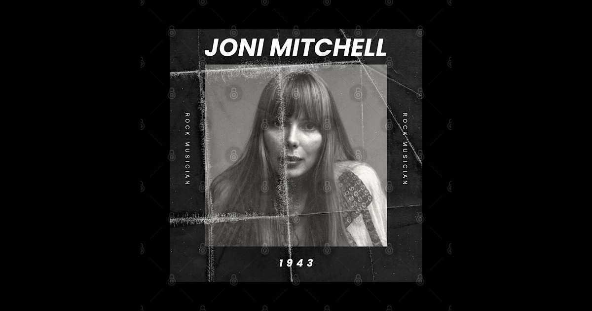 Joni Mitchell / Vintage Photo Style - Joni Mitchell - Sticker | TeePublic