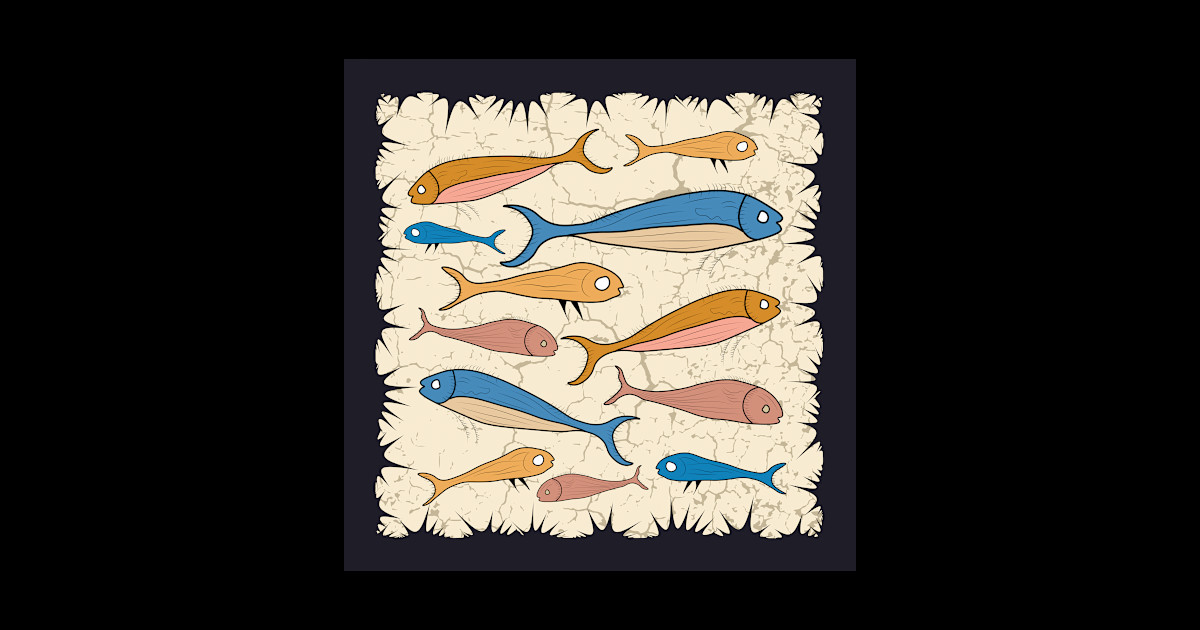 Minoan sea life illustration - Fish Illustration - Posters and Art ...