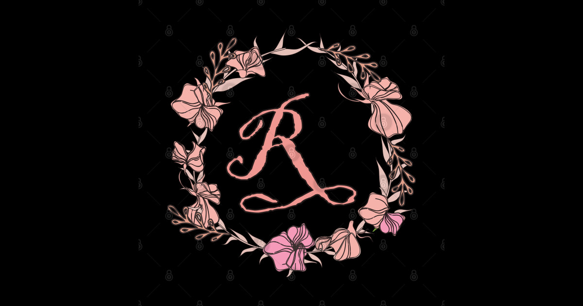Letter R Rose Pink Initial Monogram - Letter r - Letter R - Mug | TeePublic