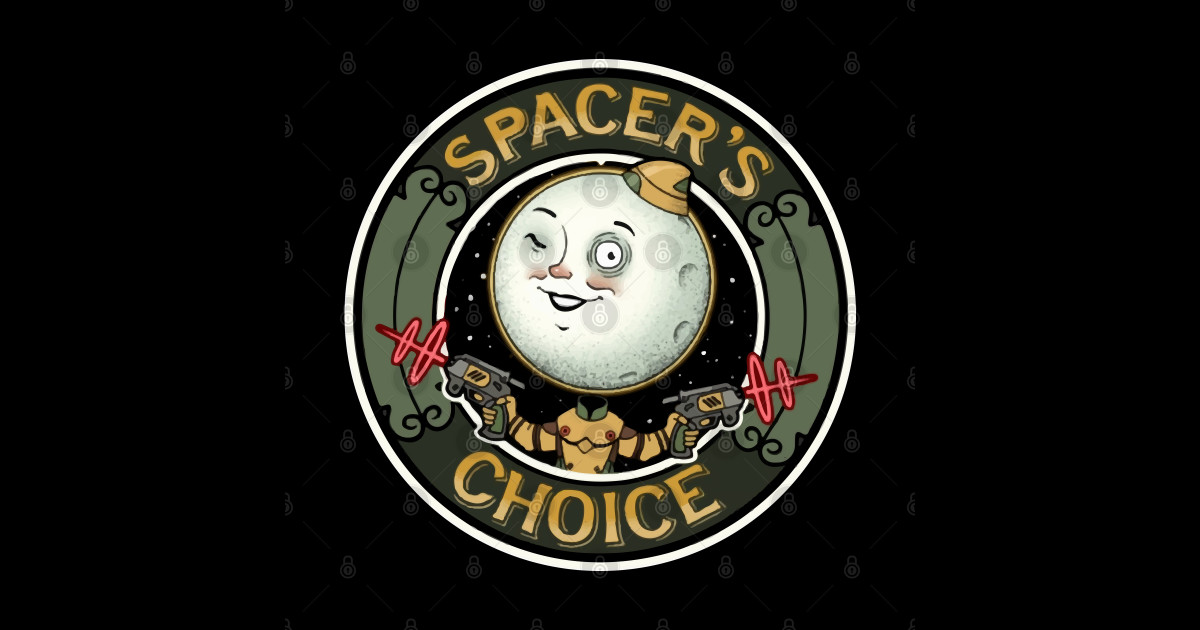 Spacer's Choice Moonman - Spacers Choice - Sticker | TeePublic