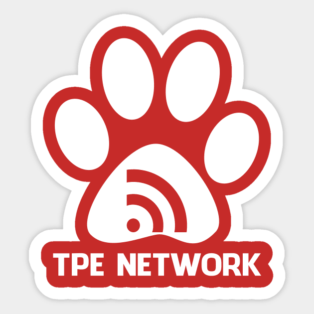 TPE White Logo - Tpe Network White Logo - Sticker | TeePublic