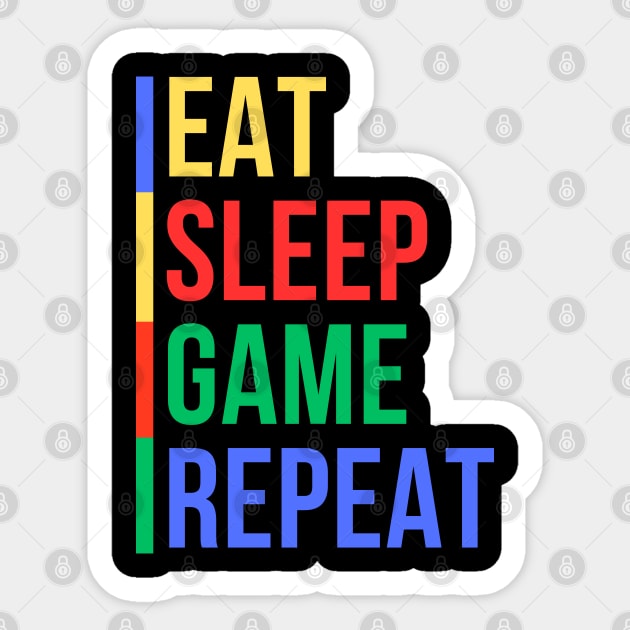 Gamer Routine (Mood Colors) - Gamer Life - Sticker | TeePublic