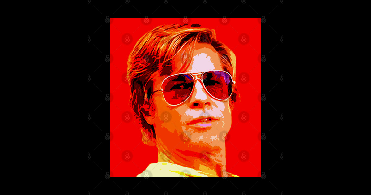 brad pitt - Brad Pitt - Sticker | TeePublic