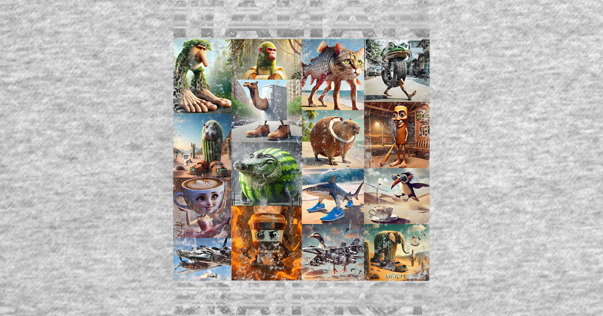 Brainrot Meme Italian Brain Rot Italian Brainrot - Meme - Baseball T ...