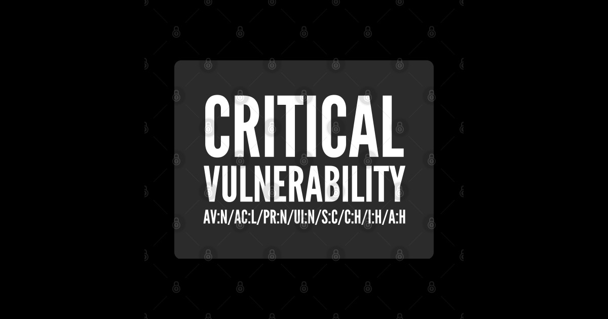 Cybersecurity Critical Vulnerability CVSS Score Vector Black Background ...