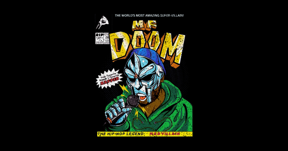 MF DOOM Comic Cover (Tribute) # Kijang Mas - Mf Doom - Pin | TeePublic