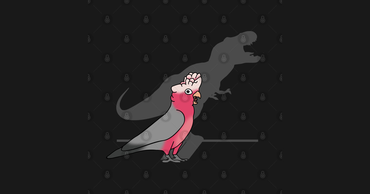 T-rex rose-brested Galah cockatoo - Funny Galah - T-Shirt | TeePublic