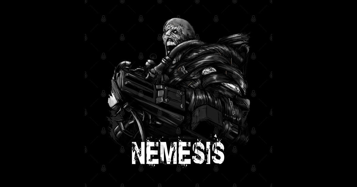 Resident evil 3 remake nemesis - Nemesis - Sticker | TeePublic
