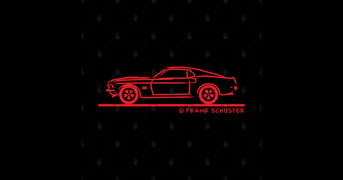 1968 Boss Mustang Fastback - 1968 Mustang - Sticker | TeePublic