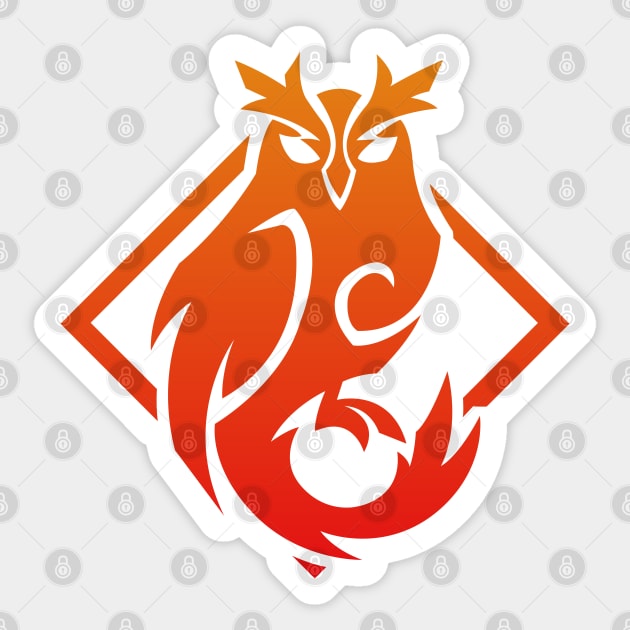 Genshin Impact Diluc Emblem - Genshin - Sticker | TeePublic