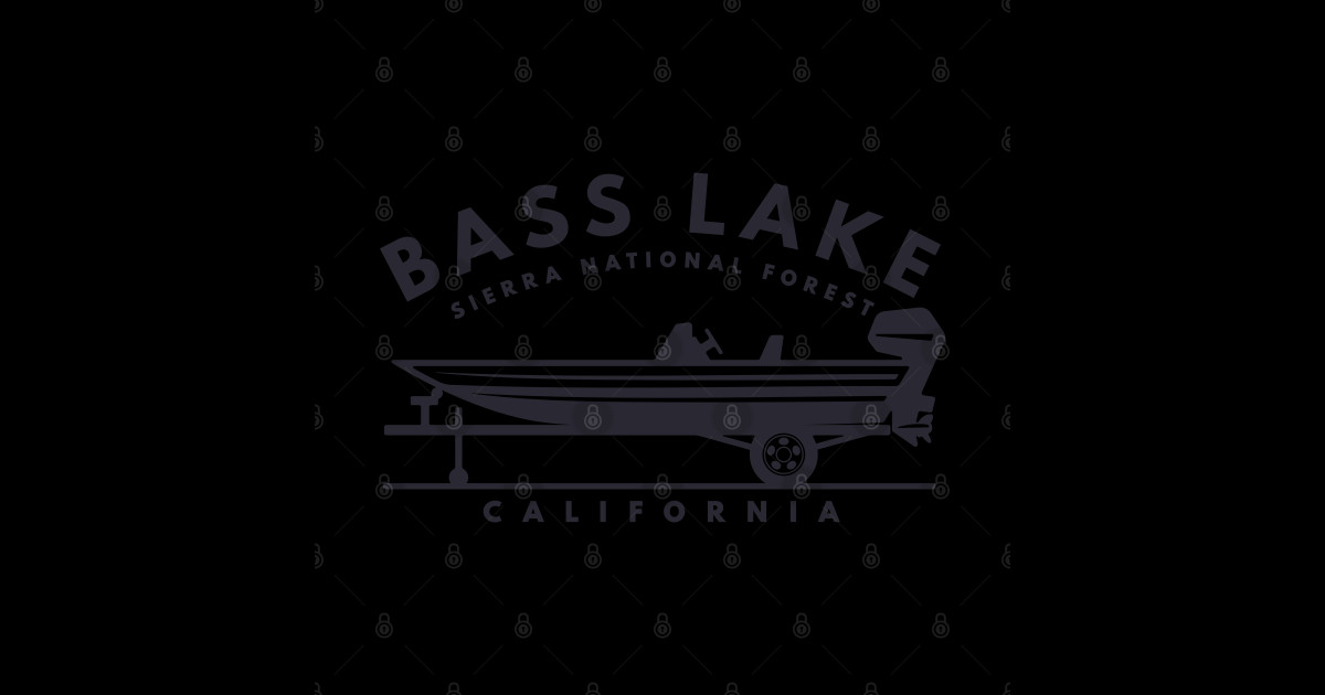 BASS LAKE SIERRA NATIONAL FOREST - Lake Cachuma - Sticker | TeePublic