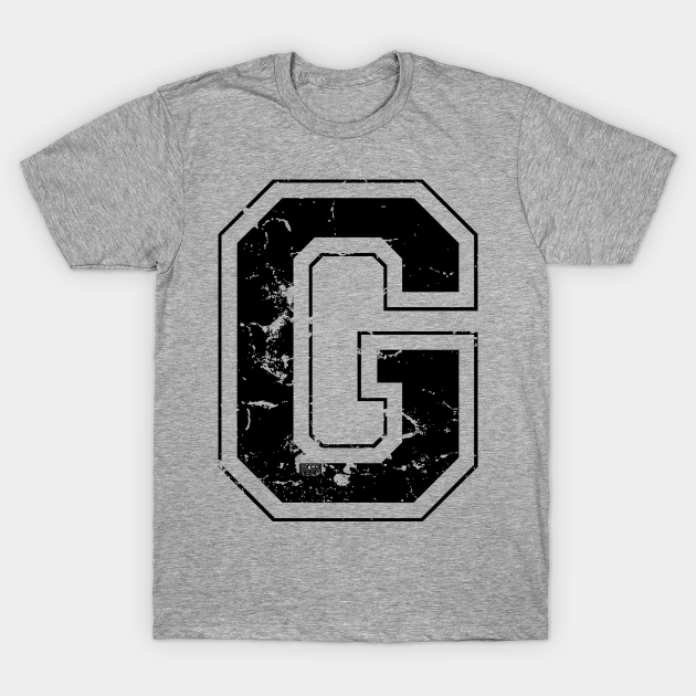 Initial Letter G Black Jersey Sports Athletic Player - Jersey Letter G ...