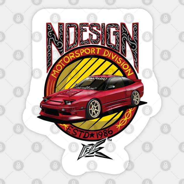 nissan silvia s13 240sx - Nissan 240sx - Sticker | TeePublic