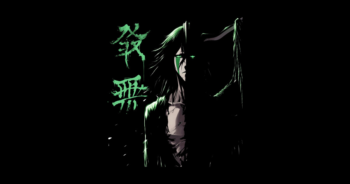 Ulquiorra Cifer Glowing Green Bleach Fan - Ulquiorra Cifer - Sticker ...