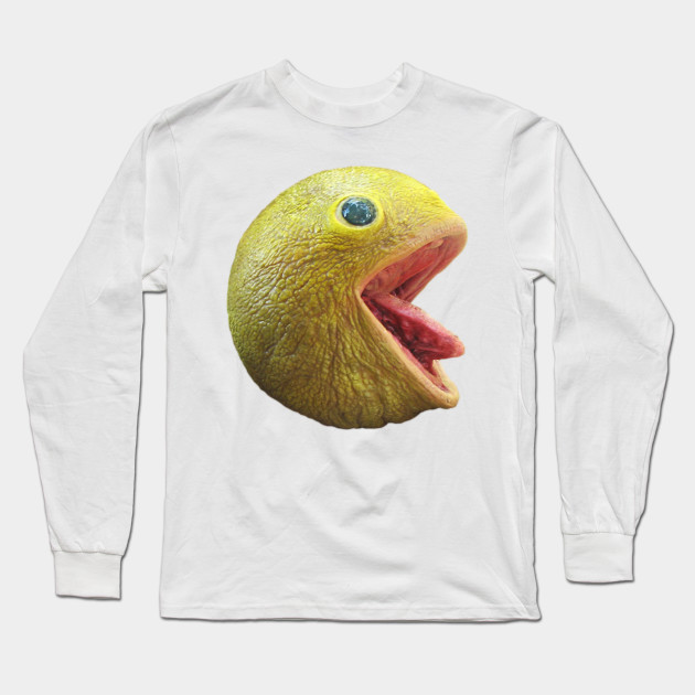 Realistic Pac Man - Scary - Long Sleeve T-Shirt | TeePublic