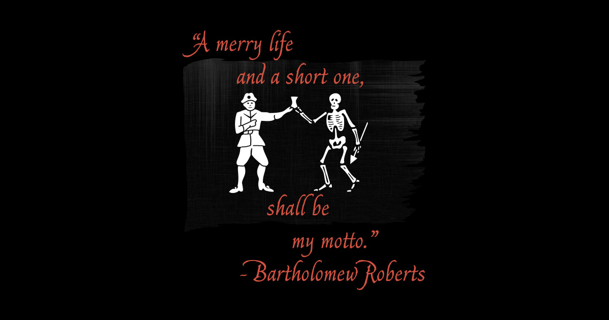 Bartholomew Roberts Flag - Pirate - Sticker | TeePublic
