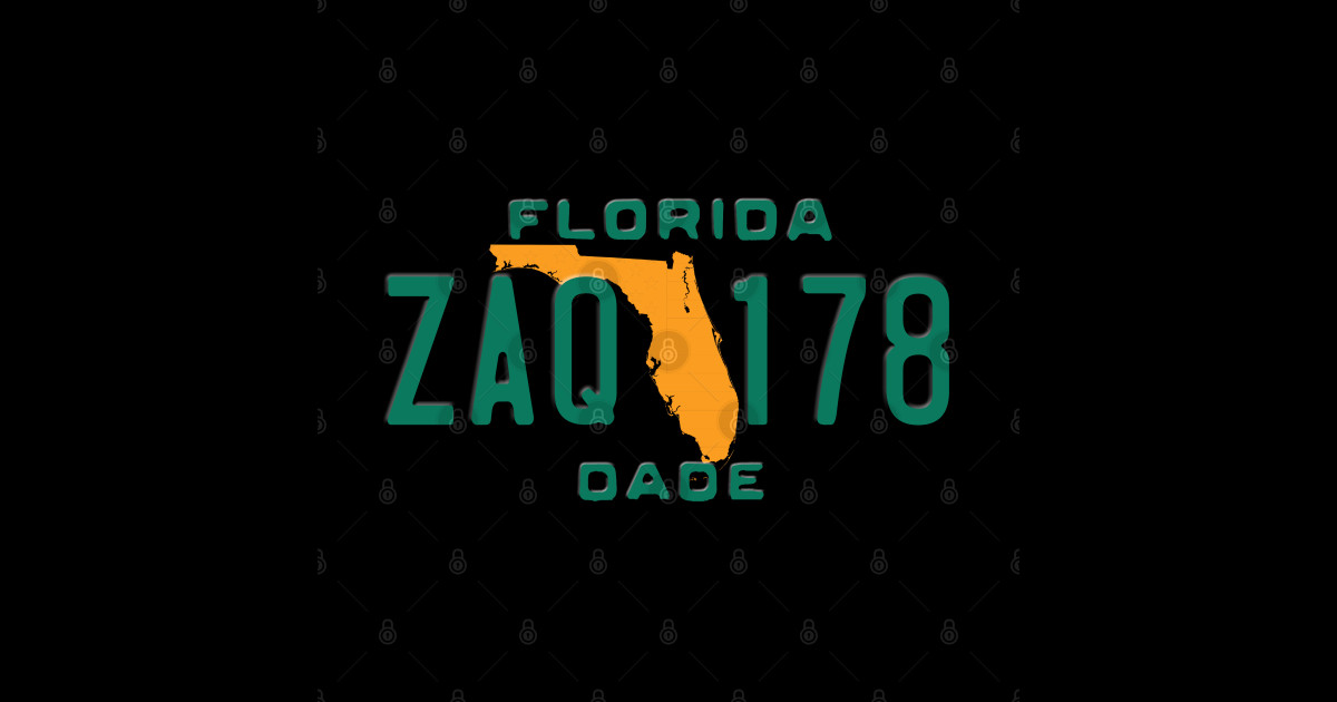 Miami Vice - Sonny Crockett Ferrari Daytona Spyder license plate ...