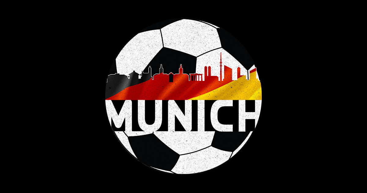 Munich Germany Euro 2024 football—White text - Soccer Lover - Sticker | TeePublic