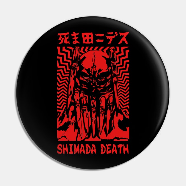 Shimada Death - DAI - DARK - Manga Design V3 - Dark Dai - Pin | TeePublic