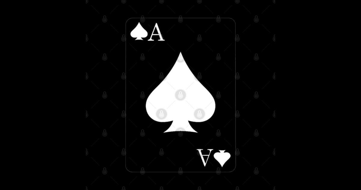 ace card - Aces - Sticker | TeePublic