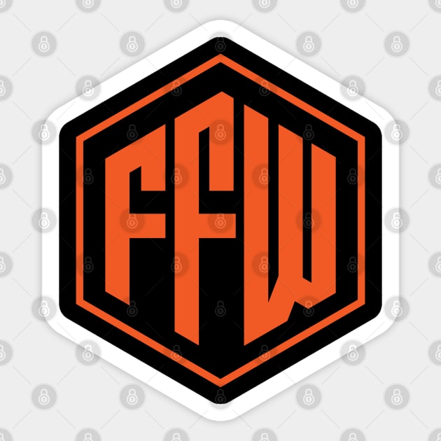 FFW Hex Logo 1 - Functional Fitness Works - Sticker | TeePublic