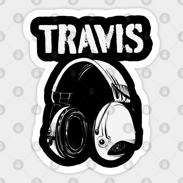 Travis / Classic Headphone - Travis - Sticker | TeePublic