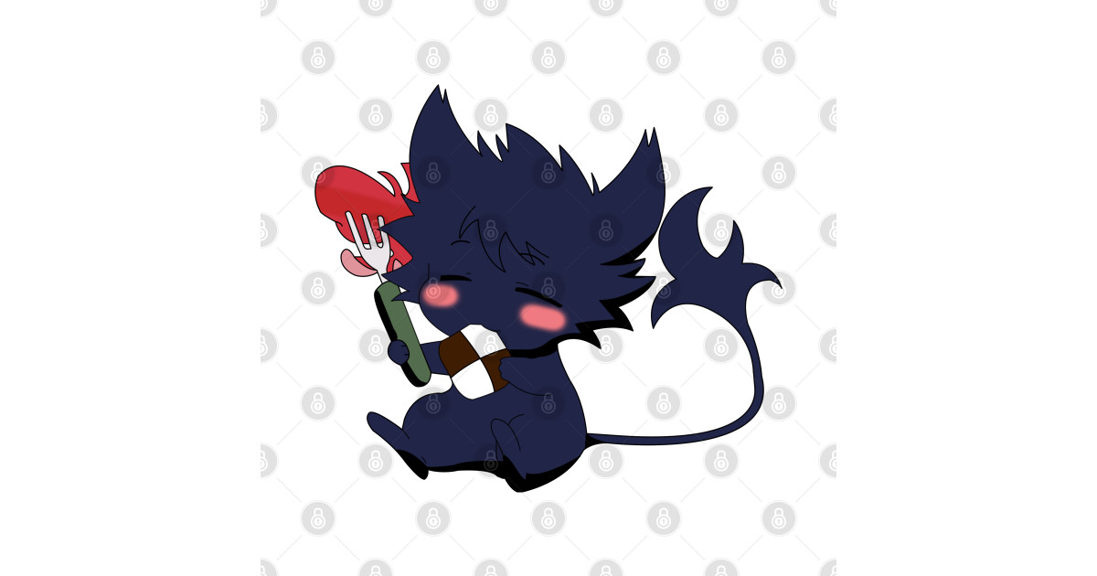 Servamp - Kuro Cat Eating - Servamp - Kids T-Shirt | TeePublic