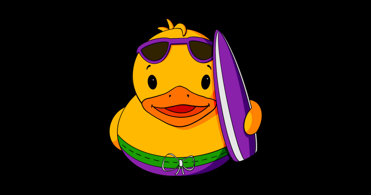 Surfer Rubber Duck - Rubber Duck - Sticker | TeePublic